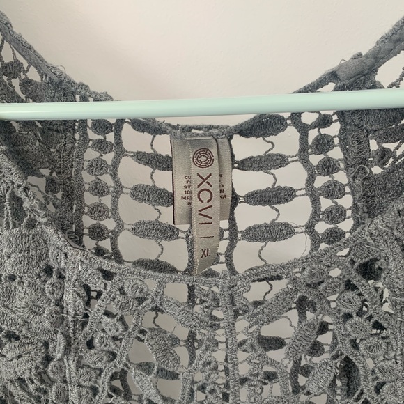 XCVI | Tops | Xcvi Gray Knit Shirt | Poshmark